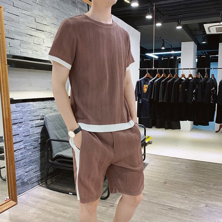 Ensemble d'été pour homme bicolore • Moment Cocooning